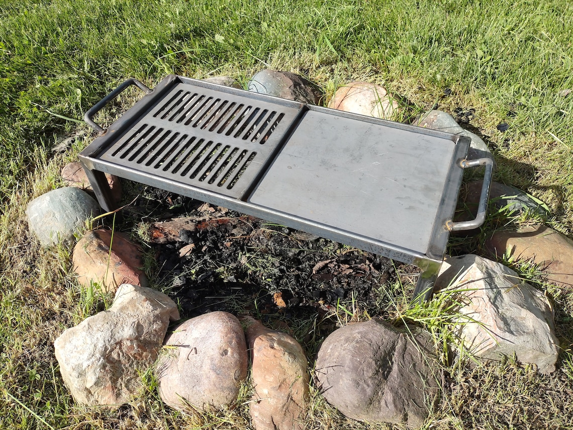 Campfire Cooking Grill/griddle-usa Made-free Shipping - Etsy