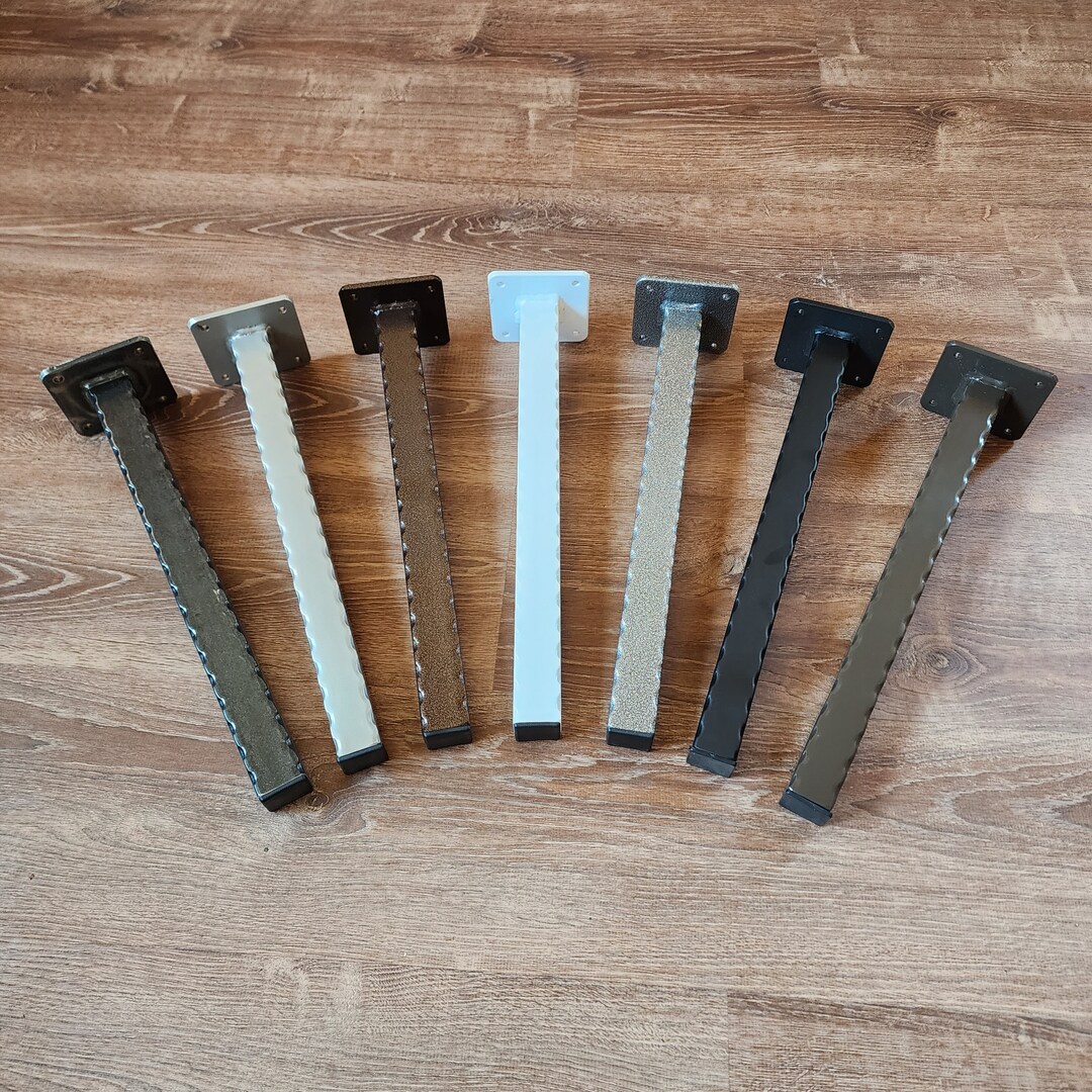 Hammered Style Powder Coated 1 1/2" Metal Square Post Leg - Etsy