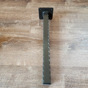 Hammered Style Powder Coated 1 1/2" Metal Square Post Leg - Etsy