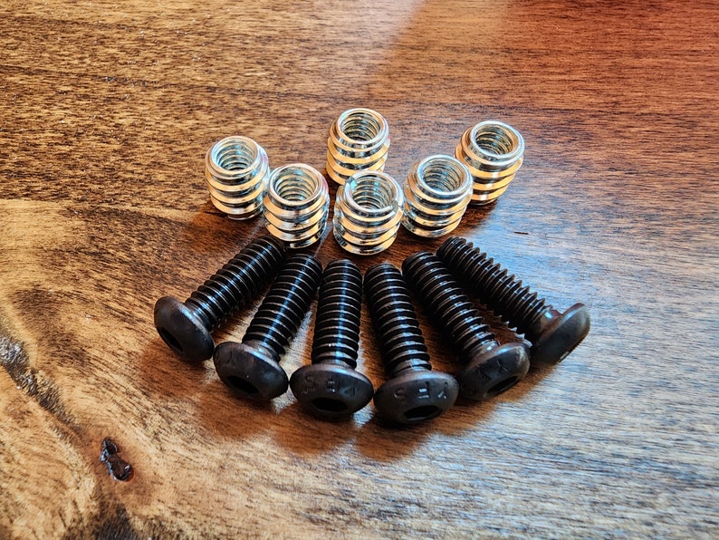 Threaded Wood Inserts and Furniture Bolt Hardware Packs for Attaching ...