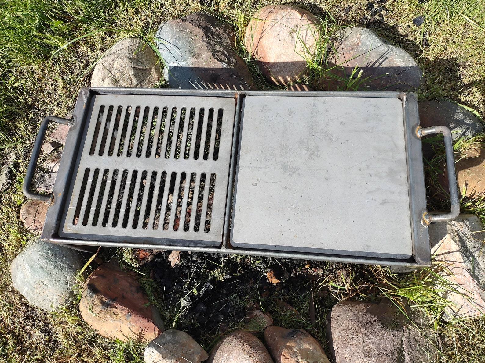 Campfire Cooking Grill/griddle-usa Made-free Shipping - Etsy