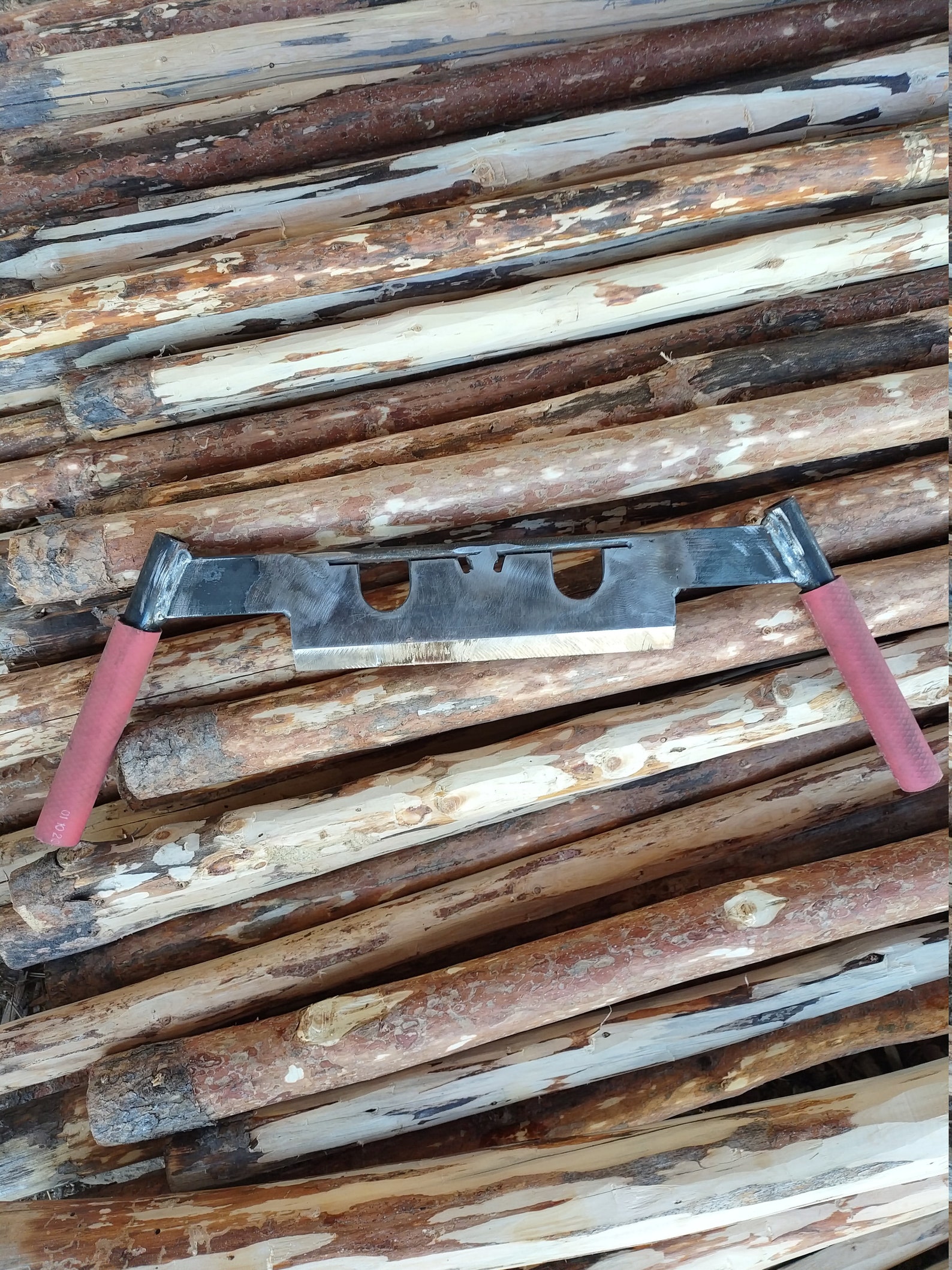 Heavy Duty Log Peeling Draw Knife | Log Knife | Wood Peeling Knife - Etsy