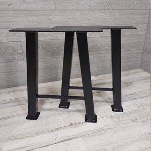 Powder Coated Metal Night Stand Legs W/shelf Bracket End Table Legs ...