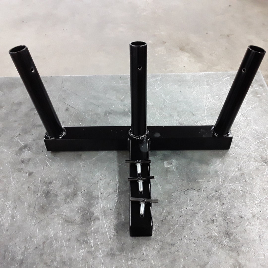 Truck Triple Flagpole Hitch Mount | Flagpole Holder | Parade Flagpole ...