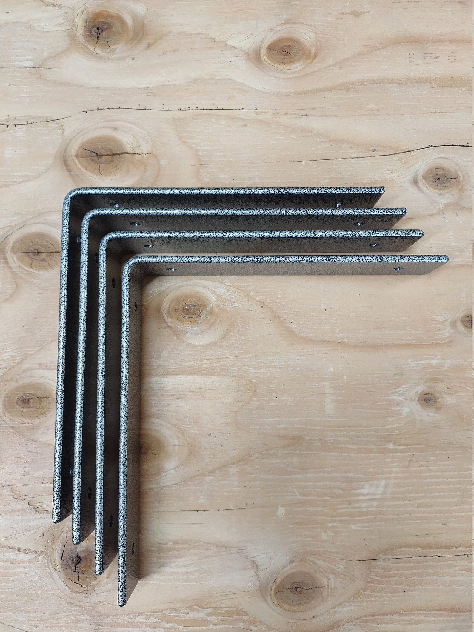 4-pack Powder Coated Metal Shelf Brackets Powder Coated DIY | Etsy