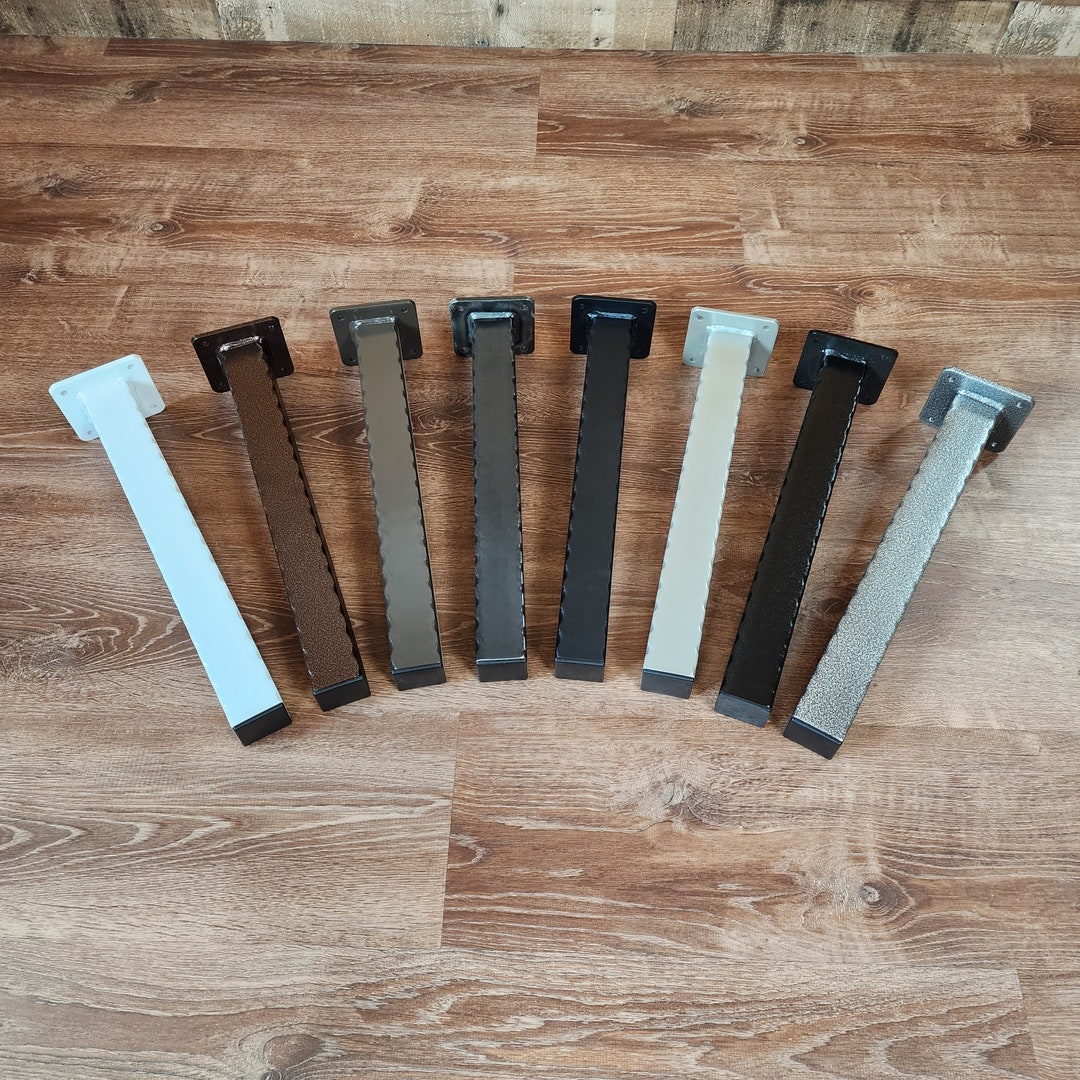 Hammered Style Powder Coated 2" Metal Square Post Legs - Etsy