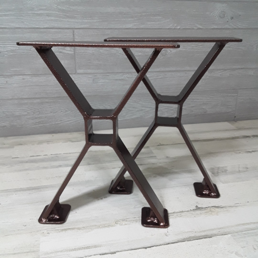 Crossbeam Series Metal Bench Legs | Powder Coated | Steel Legs| Free ...