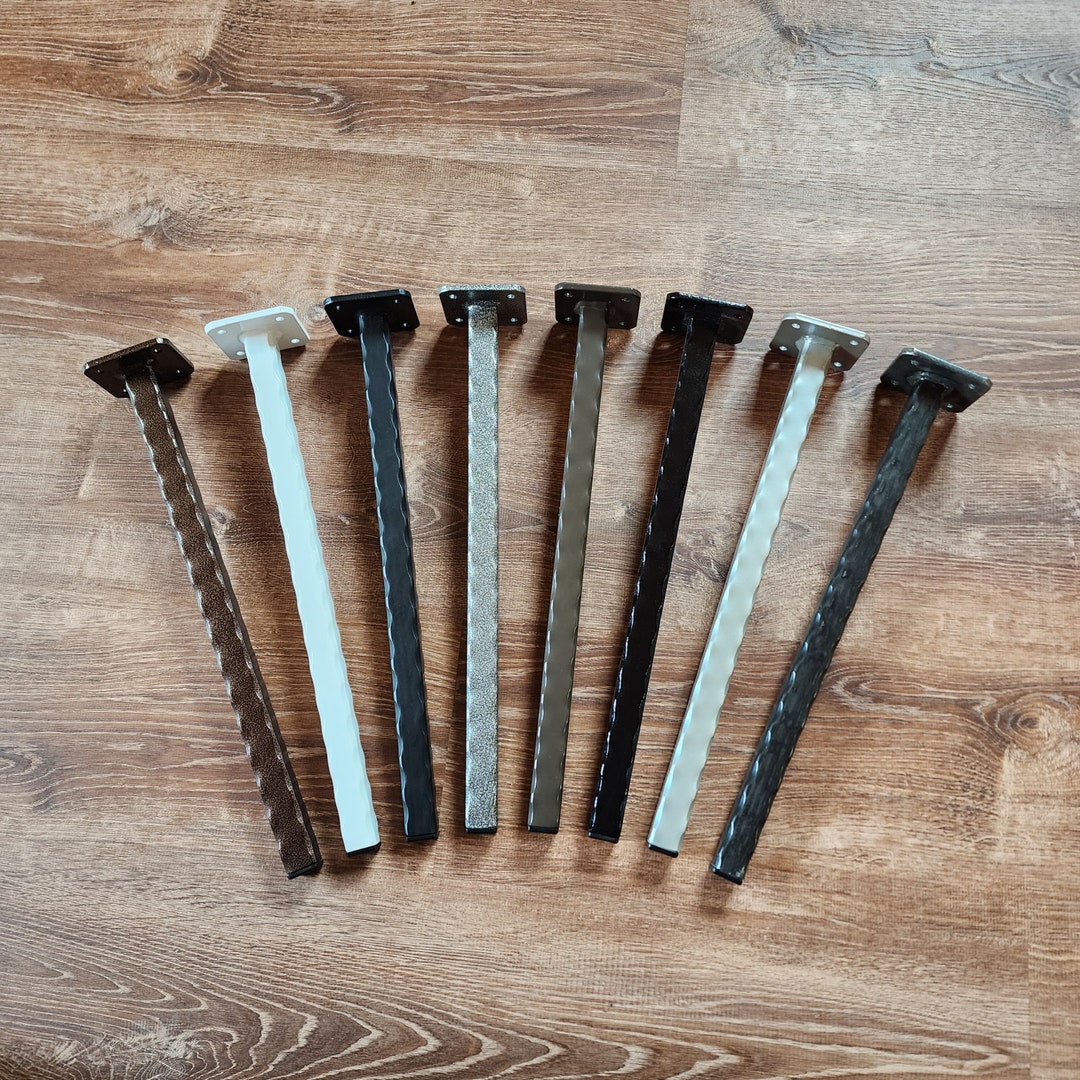 Hammered Style Powder Coated 1" Metal Square Post Legs - Etsy