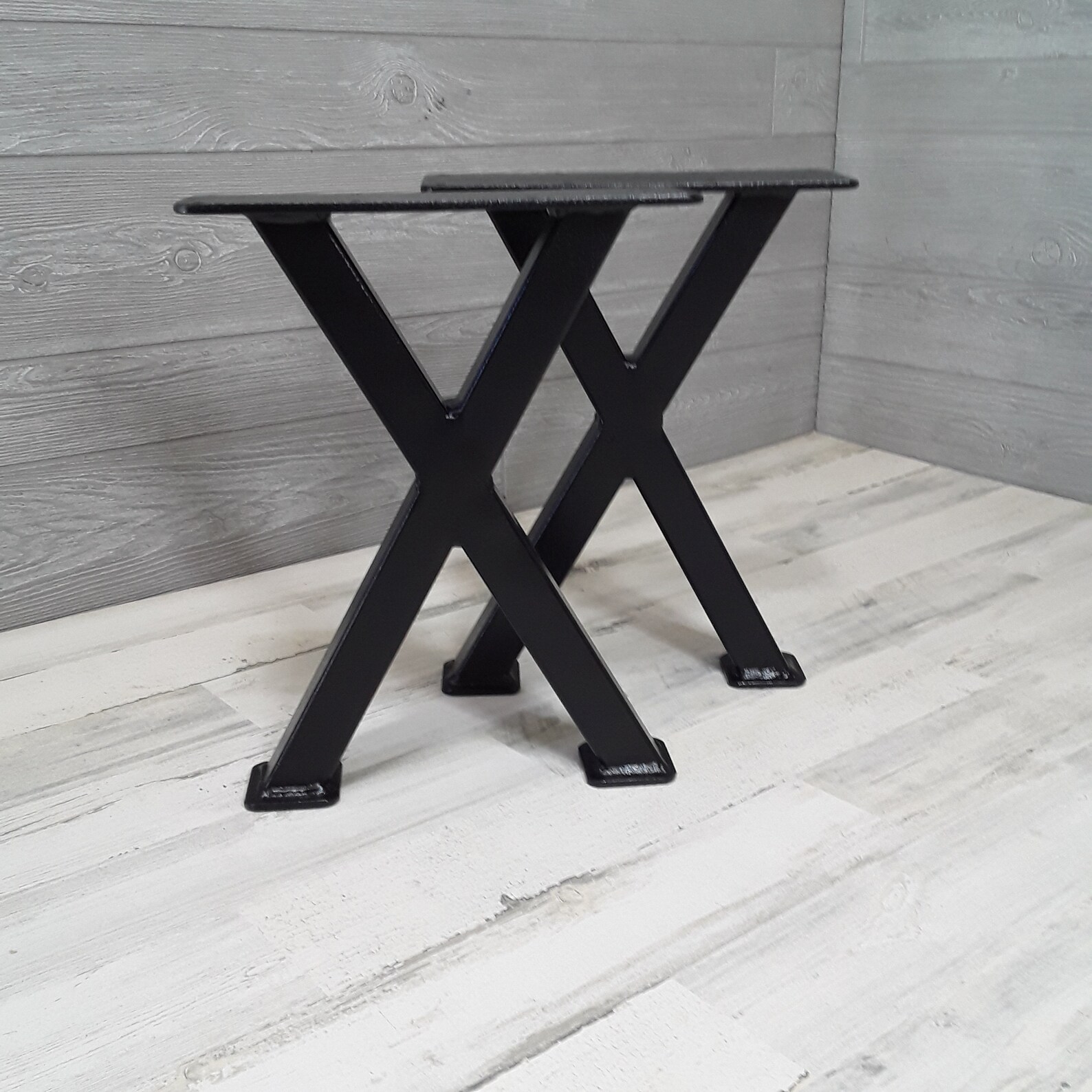 X Style Bench Legs | Black Table Legs | Table Legs | Metal Table Legs ...