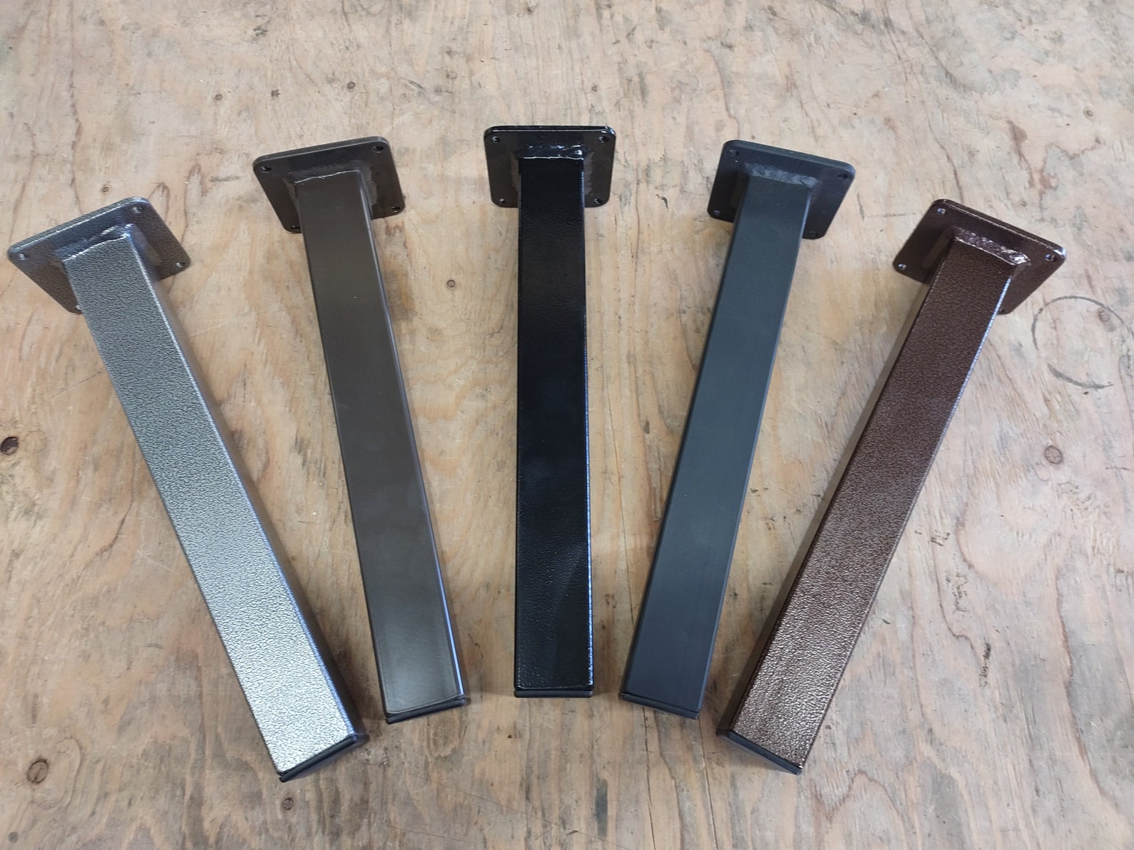 Heavy Duty Large 4" Post Style Table Legs | Powder Coated | Steel Legs ...