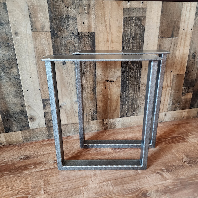 Hammered Rustic U Style Table Legs - Etsy