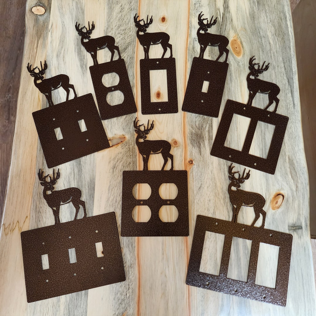 Whitetail Deer Light Switch/outlet Cover Plates - Socket Covers - Etsy