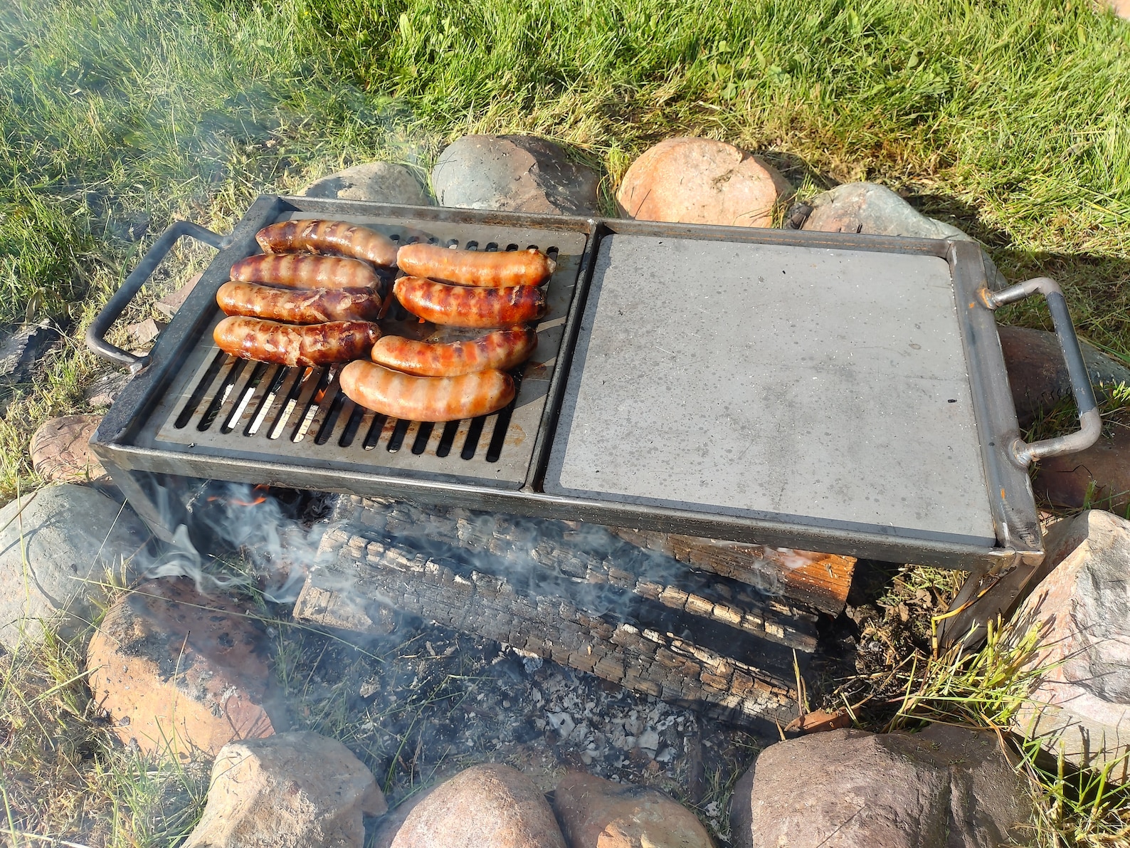 Campfire Cooking Grill/griddle-usa Made-free Shipping - Etsy