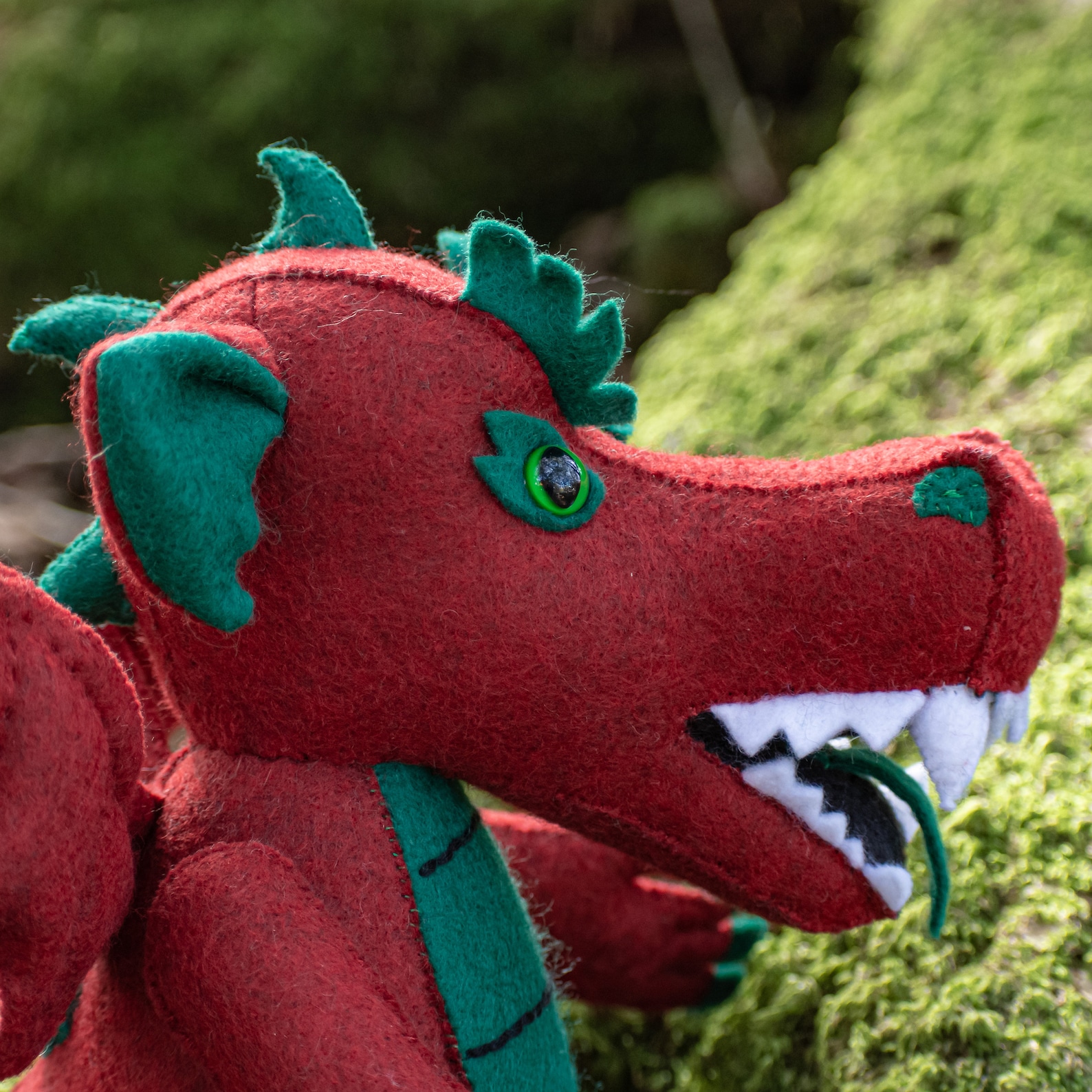 Felt Dragon Sewing Pattern,dragon,handmade,felt Animal,mythical,digital ...
