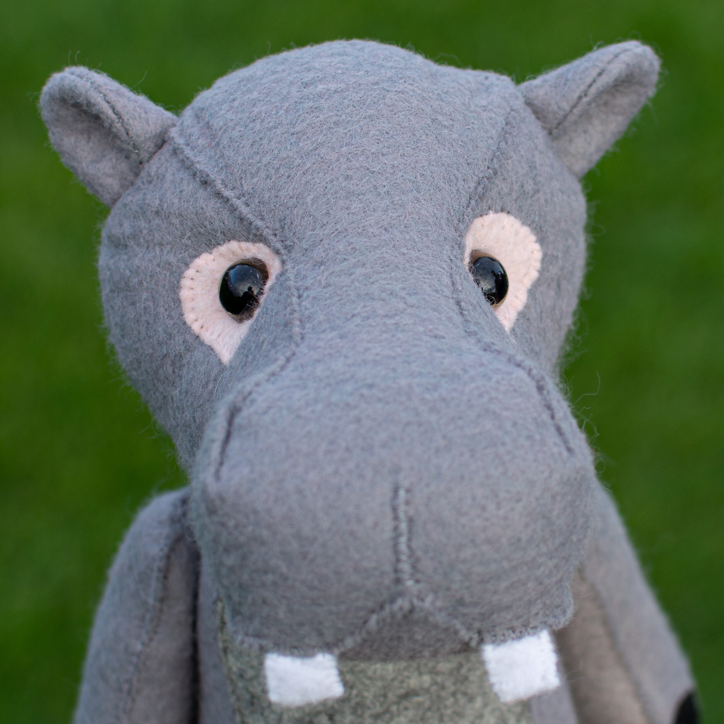 Felt Hippo Sewing Pattern, Hippopotamus, Handmade, Felt Animal, Digital ...