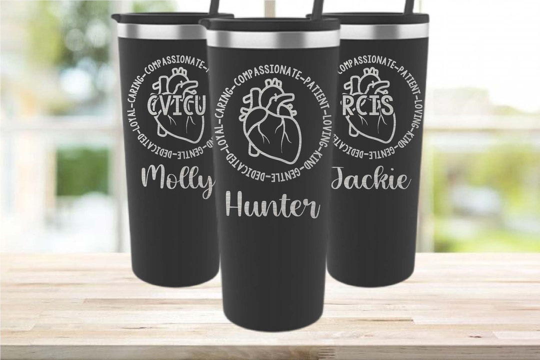 Cardiovascular Nurse Personalized Tumbler-cvicu Nurse Appreciation Gift ...