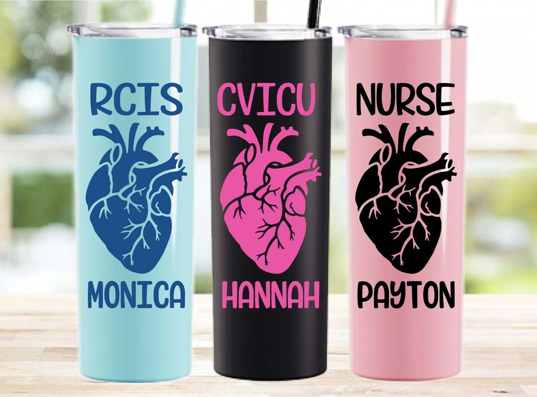 Cardiovascular Nurse Personalized Tumbler-cvicu Nurse Appreciation Gift ...