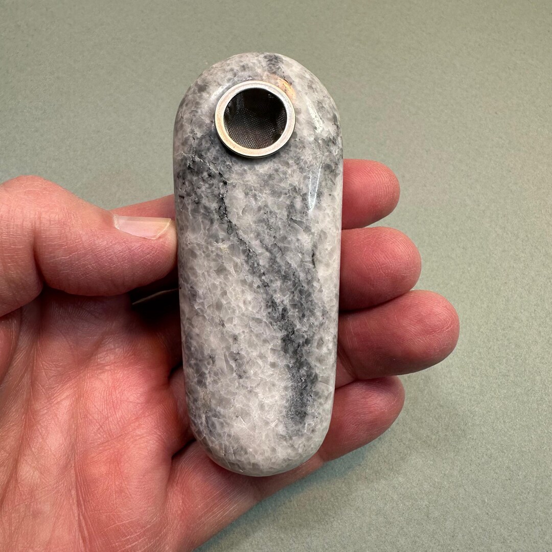 Recycled Marble Stone Smoking Pipe - Etsy