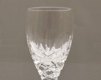 STUART Crystal - AUDLEY (fruiting Vine) Cut - Port Glass / Glasses - 3 ...