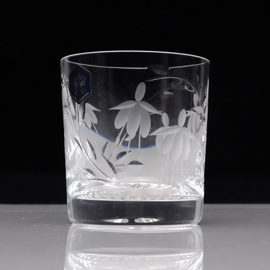 Stuart Crystal Cascade Cut Whisky Glass Tumbler 3 5/8" 9.2 Cm Tall 1st ...