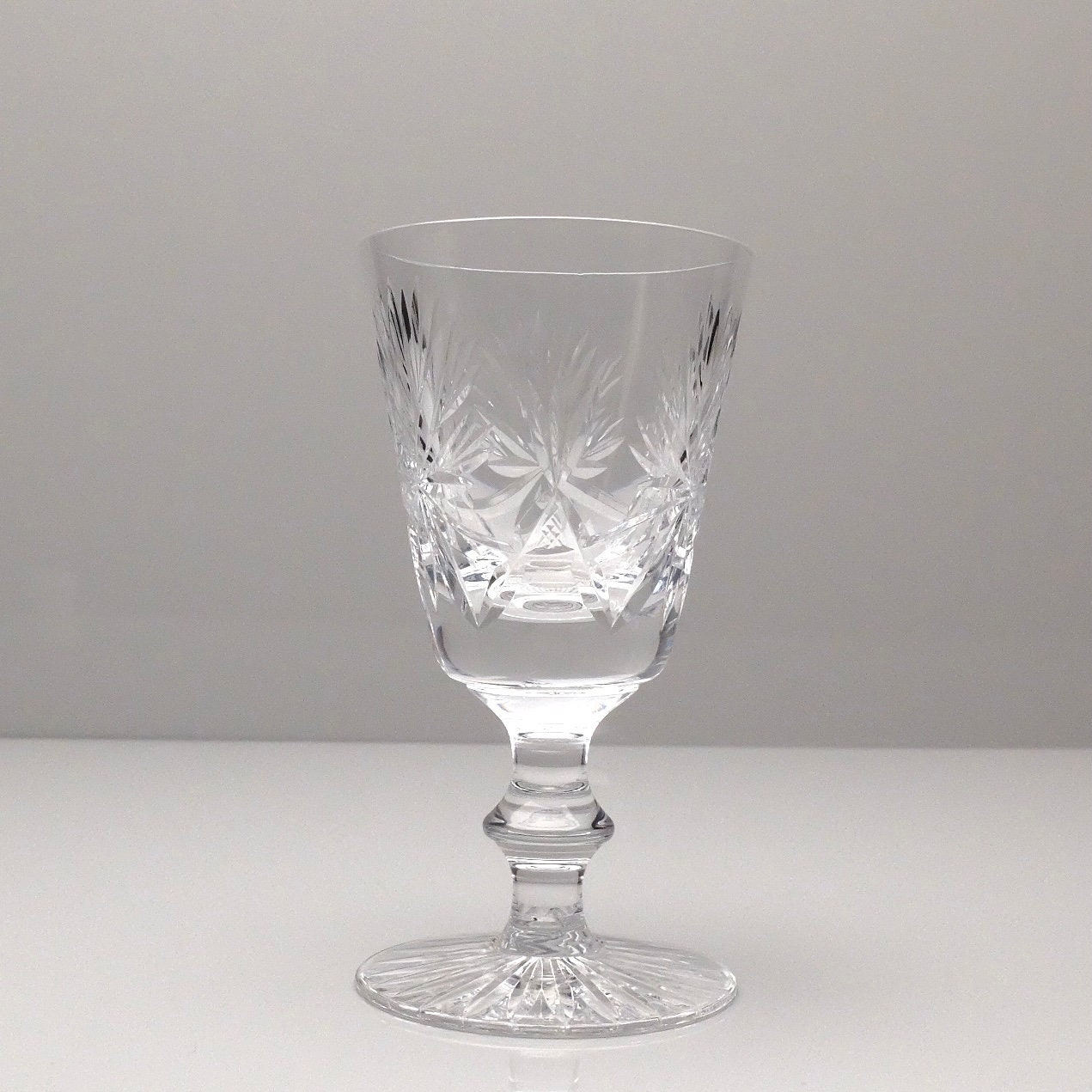 Edinburgh Crystal Star of Edinburgh Cut Wine Glass, Glasses 5 1/8" 13 ...