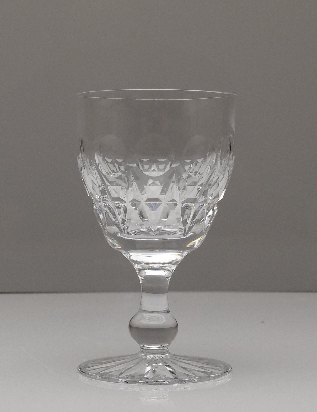 Tudor Crystal RALEIGH Cut Wine Glass or Glasses 4 1/2" 12.4cm Tall - Etsy