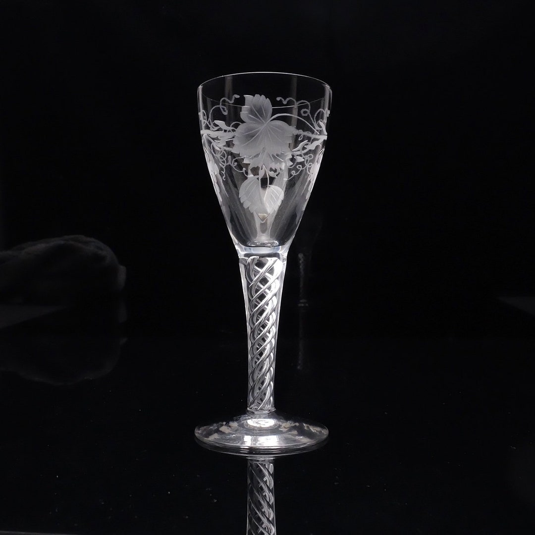 Stuart Crystal Ariel Fruiting Vine Sherry Glass Glasses 5 3/4" 14.6 Cm ...