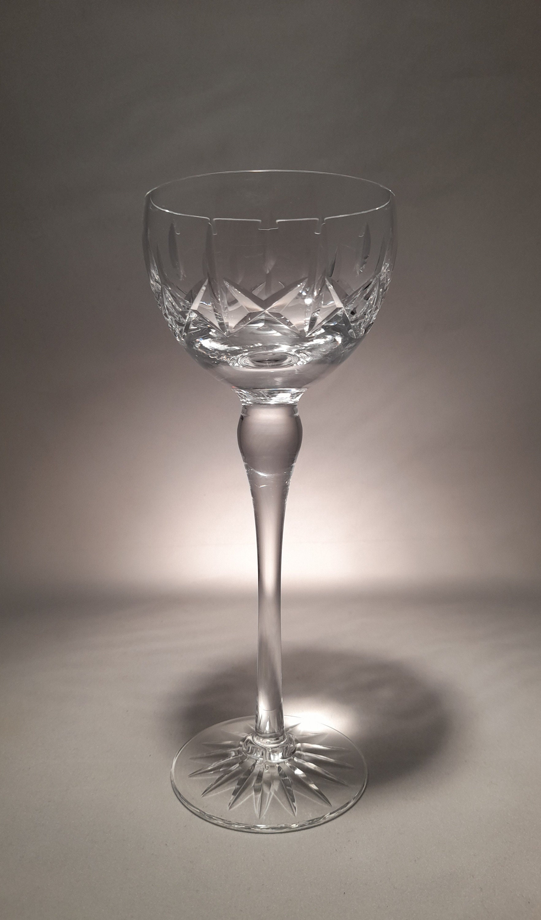 Royal Brierley /Crystal Ascot Cut Hock Glass 7 5/8 19.4 | Etsy