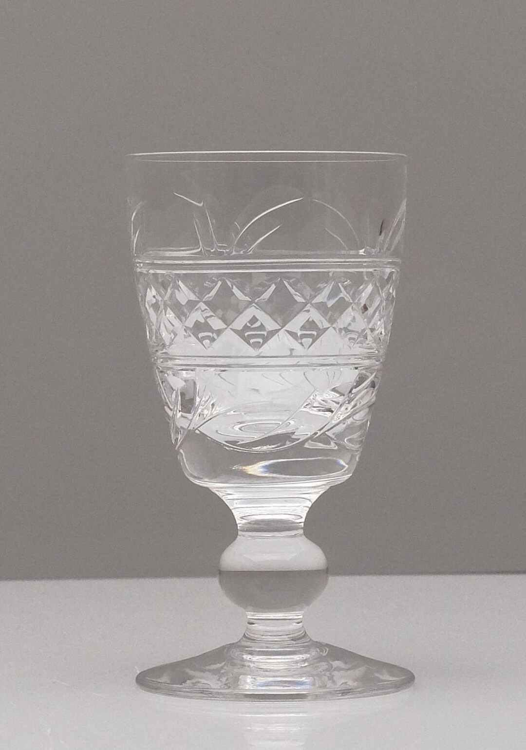 Stuart Crystal Imperial Cut Sherry Glass or Glasses 4" 10cm Tall 1st ...