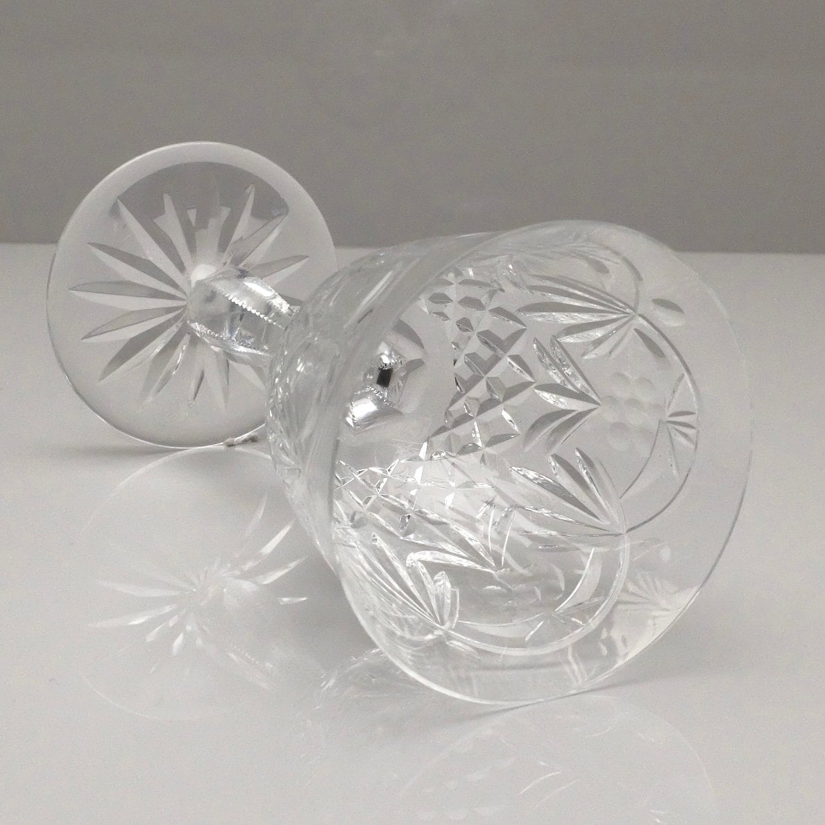 Thomas Webb Crystal Jewel Cut Wine Glass, Glasses 5 3/4" 14.6 Cm Tall ...