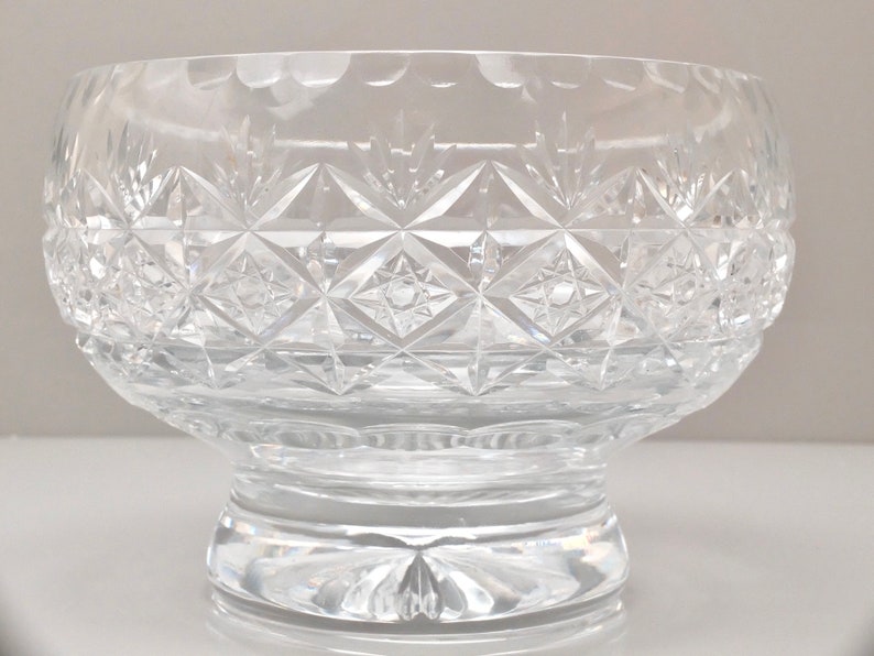Thomas Webb Crystal Wellington Cut Bowl 4 3/8" 11.1 Cm Tall 6" 15.2 Cm ...