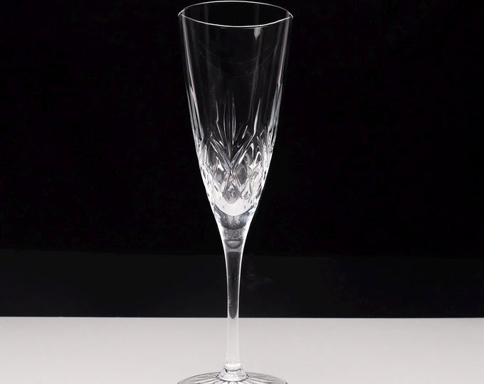 Thomas Webb Crystal Romeo Cut Champagne Flute Glass 8 1/2″ 21.6 Cm Tall ...