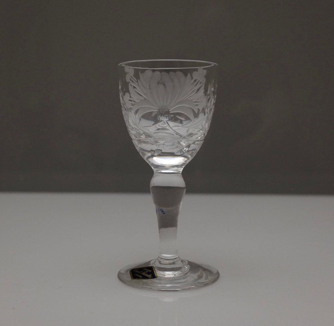 Royal Brierley Crystal Honeysuckle Cut Cordial Liqueur Glass or Glasses ...