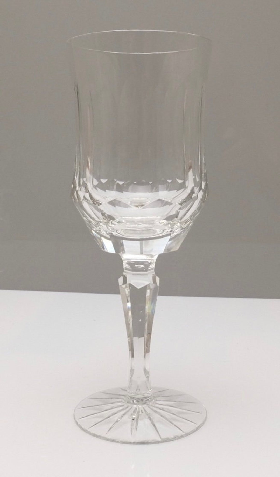 Galway Crystal Old Galway Cut Water Goblet Glass 8 1/4" 21 Cm Tall 1st ...