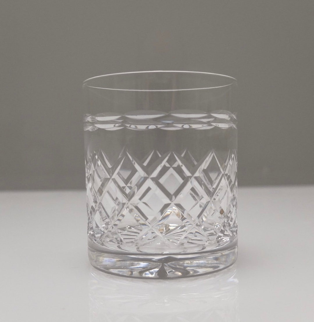 Tudor Crystal Seymour Cut Whisky Glass or Glasses 3" 7.6cm Tall - Etsy