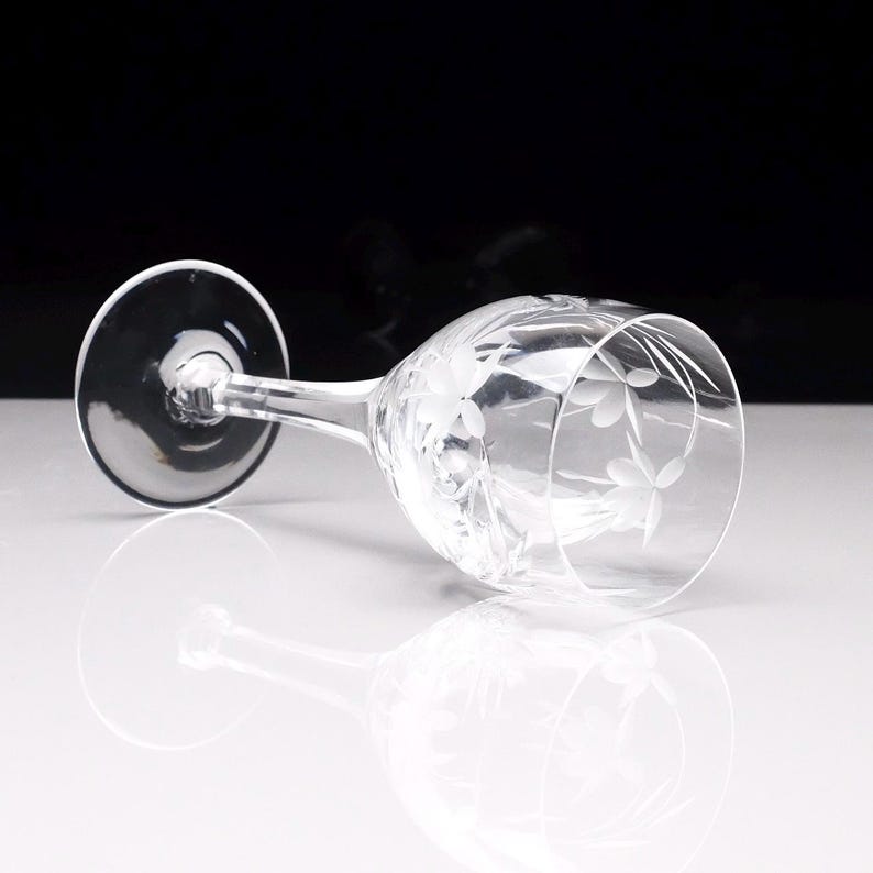 Stuart Crystal Cascade Cut Sherry Port Glass 5 7/8" 15 Cm Tall 1st ...