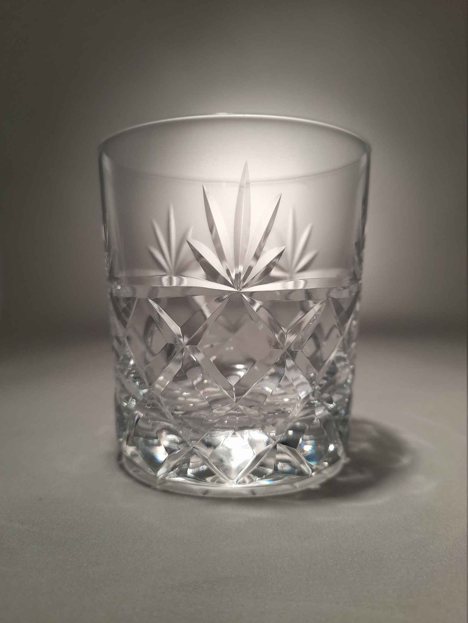 Royal Brierley Crystal Bruce Cut Whisky DOF Tumbler Glass | Etsy