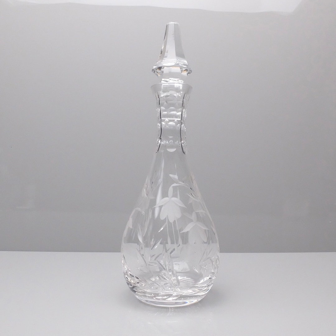Stuart Crystal Cascade Cut Wine Decanter 13 1/2" 34.3 Cm Tall - Etsy