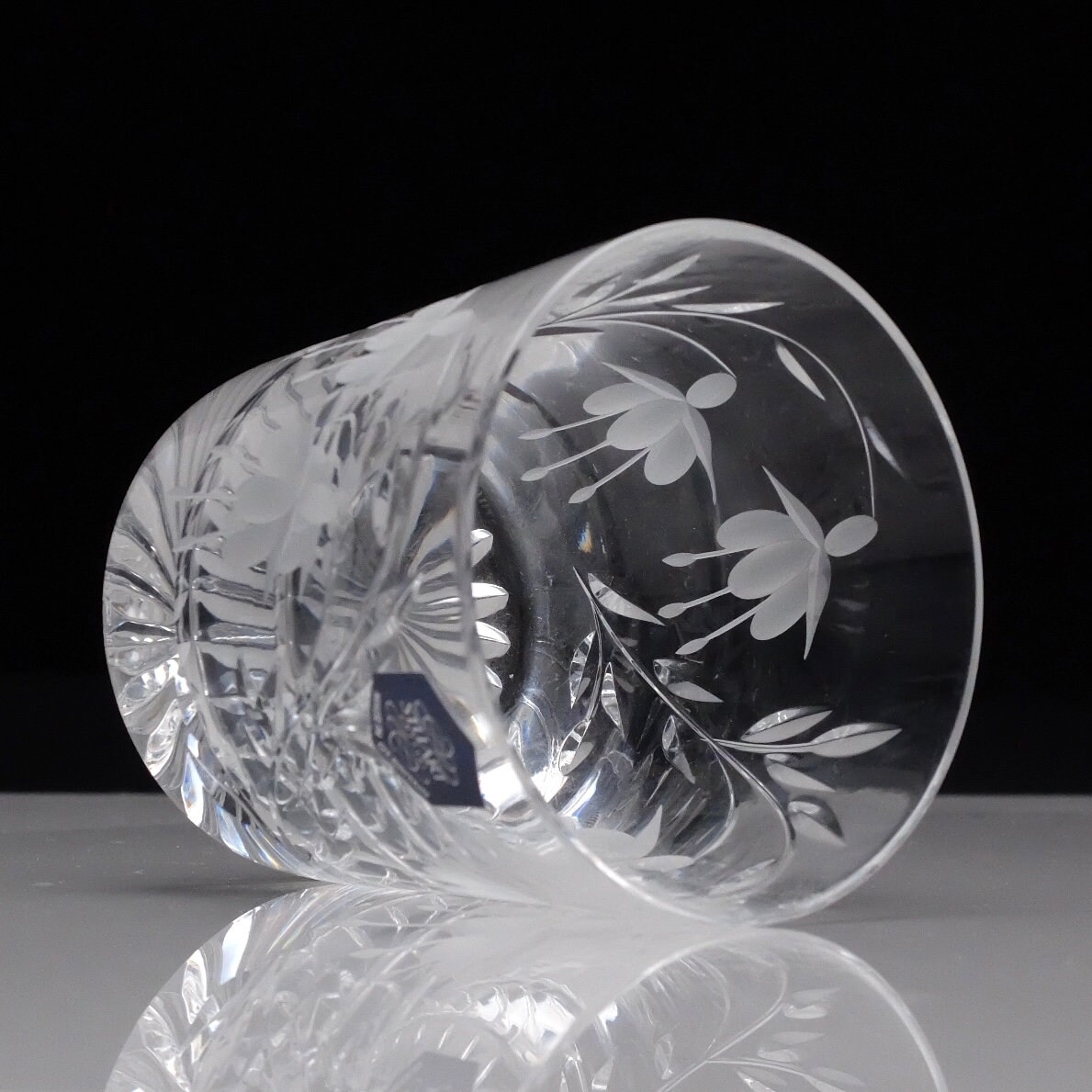 Stuart Crystal Cascade Cut Whisky Glass Tumbler 3 5/8" 9.2 Cm Tall 1st ...