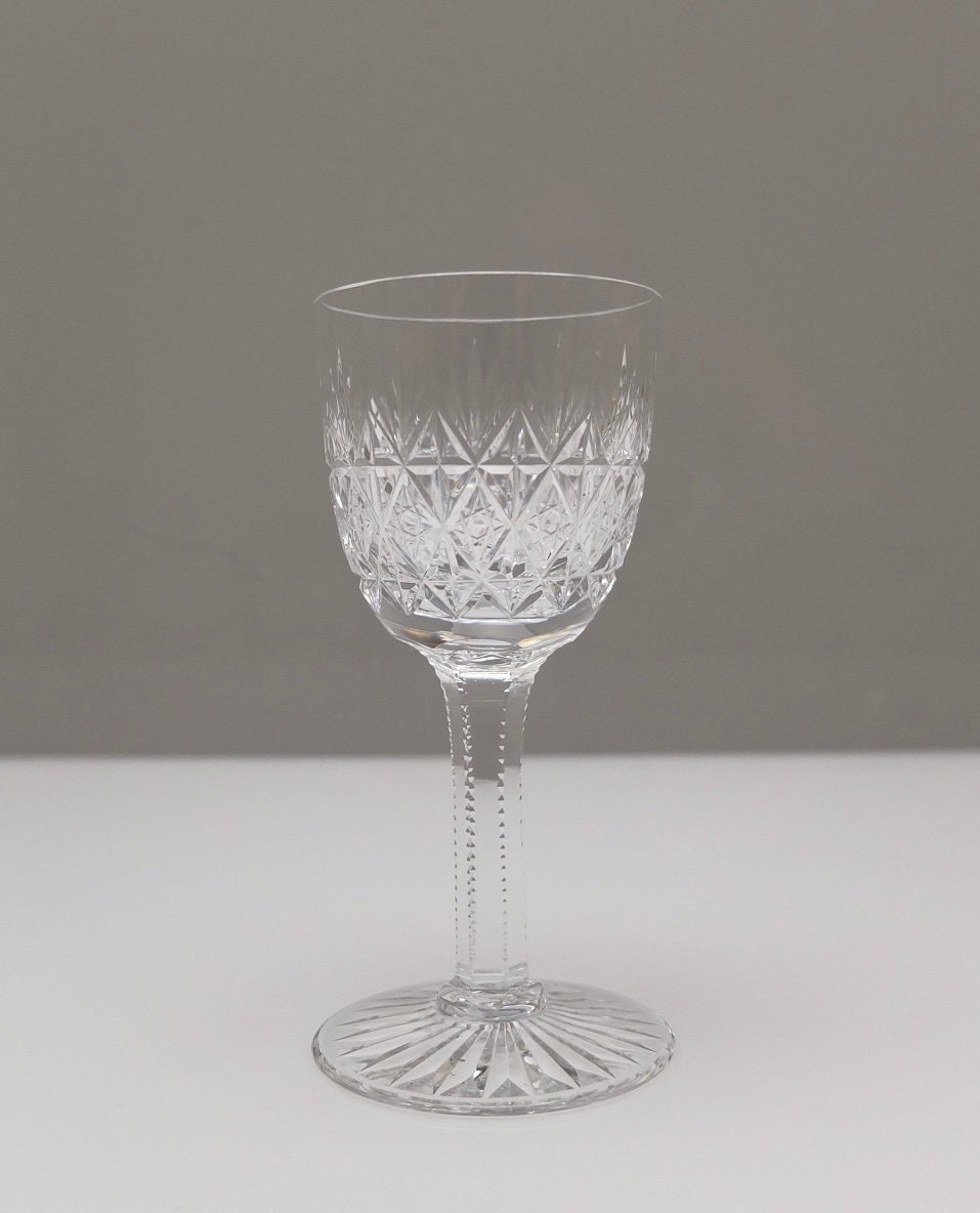 Thomas Webb Crystal Wellington Cut Sherry Glass or Glasses 4 1/2" 11 ...