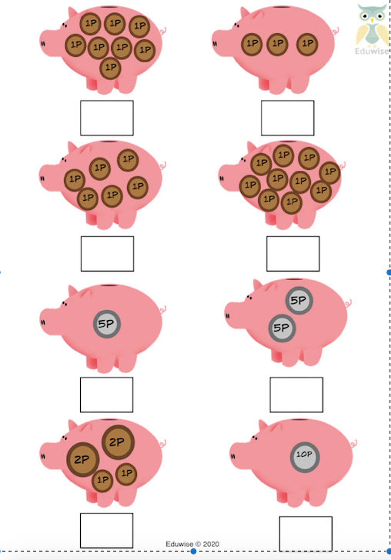 Money in the Piggy Bank - Etsy