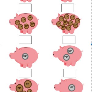 Money in the Piggy Bank - Etsy