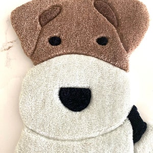 Hand Tufted Wire Fox Terrier Rug 20x15 - Etsy