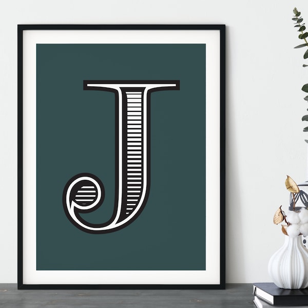 Modern Monogram - Etsy