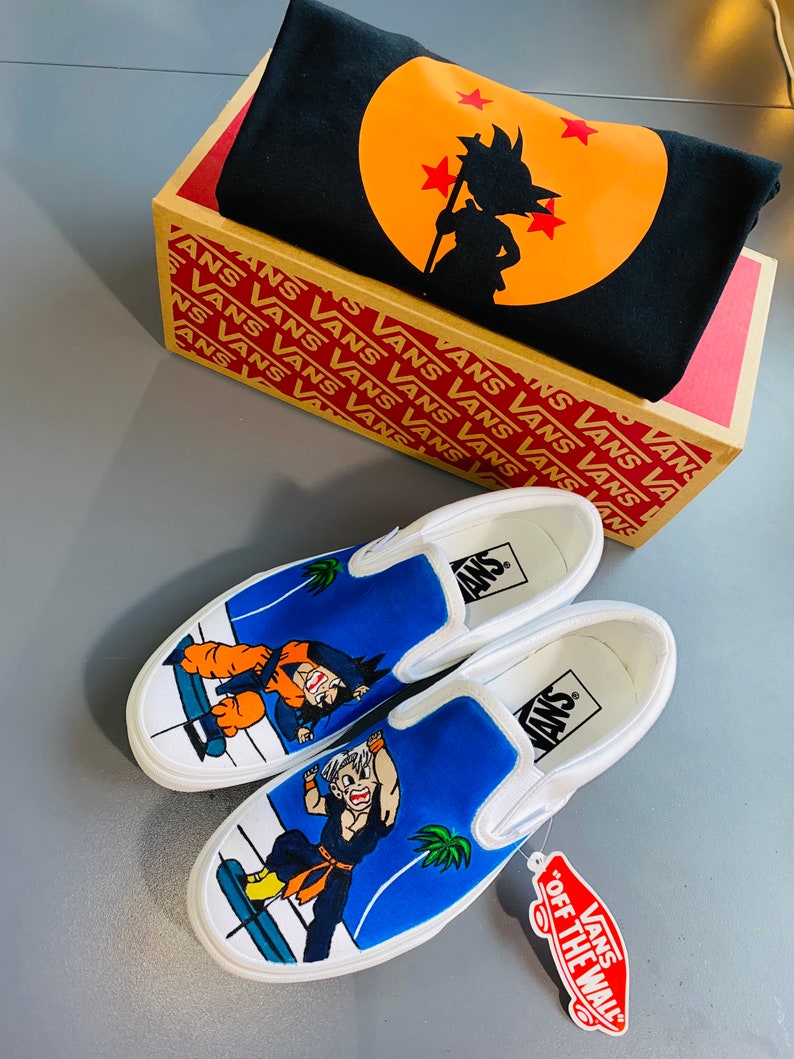 Matching Custom Anime Vans and T-shirt - Etsy