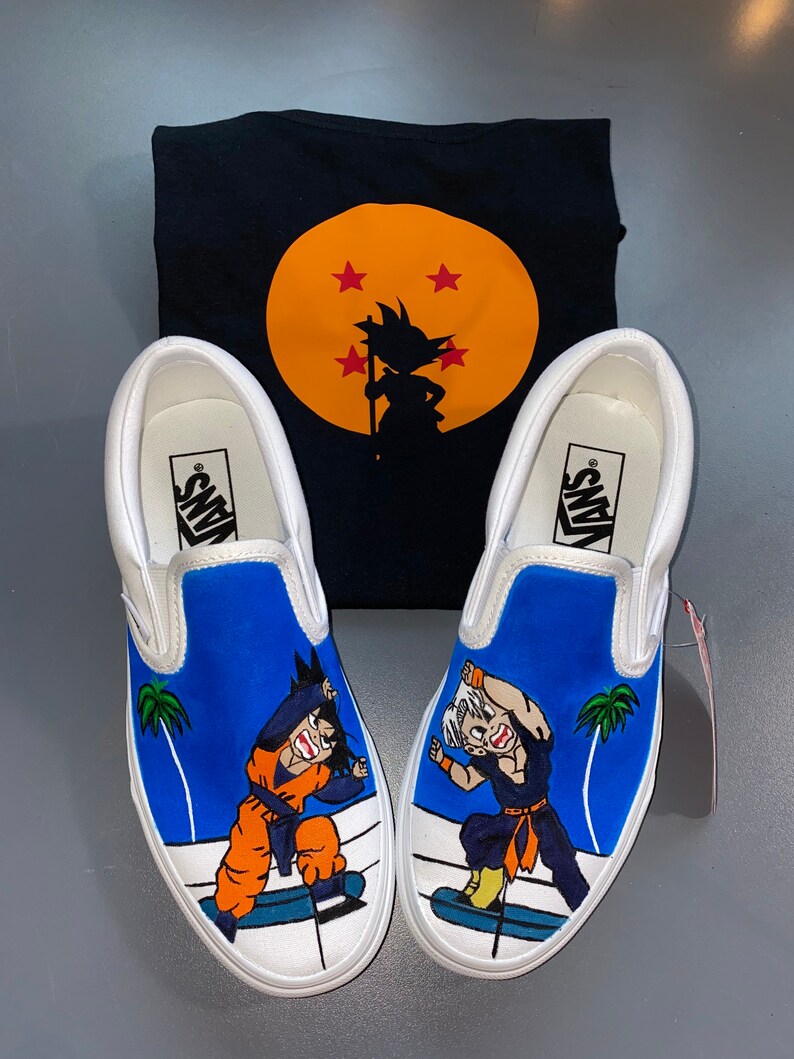 Matching Custom Anime Vans and T-shirt - Etsy
