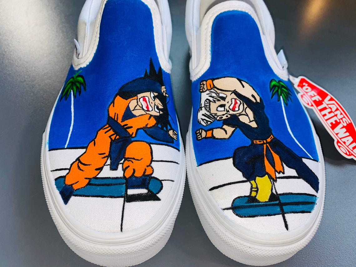 Matching Custom Anime Vans and T-shirt - Etsy