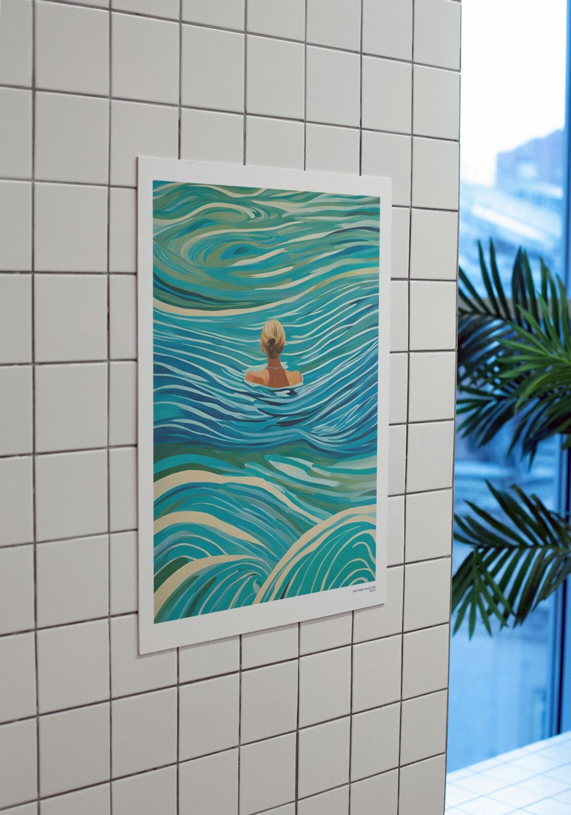 Wild Swimming Print | Downloadable | Ocean Lover - Etsy