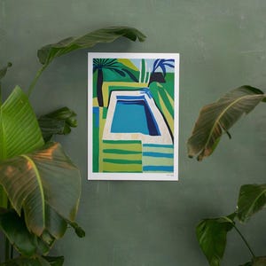 Swimming Pool David Hockney Downloadable Art Print - Etsy