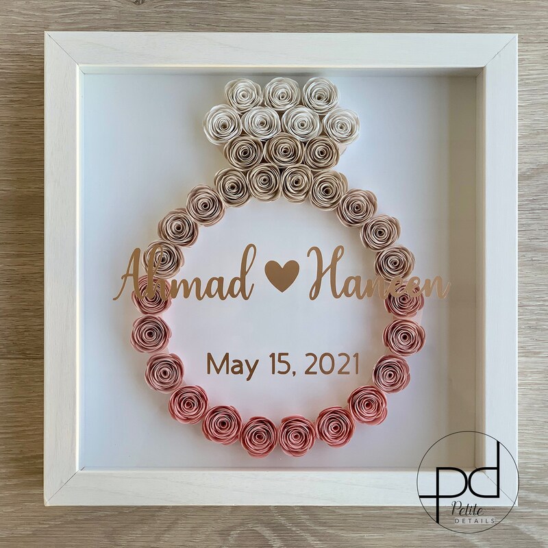 Paper Flower Shadow Box - Etsy